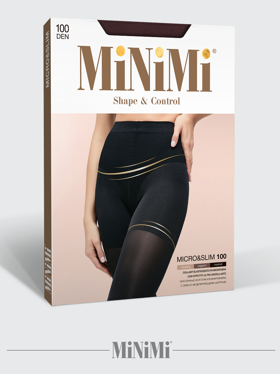 Колготки MiNiMi MICRO&SLIM 100, 100 den, размер 4, bordo — фото 1