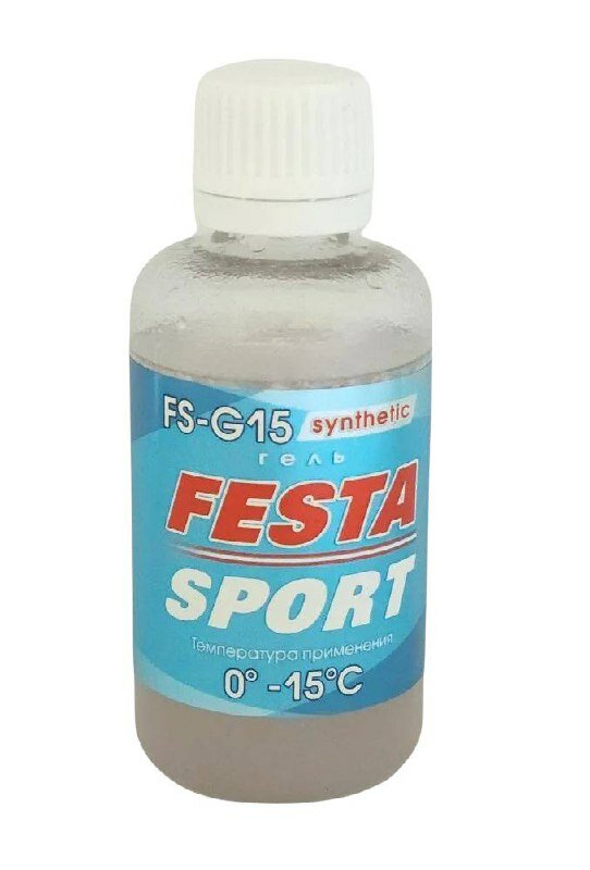 Гель фэста FS-G15 Synthetic (0/-15 C) 80г, Лыжная мазь скольжения, мази скольжения для лыж, мазь скольжения фэста, мазь скольжения, жидкая мазь скольжения для лыж