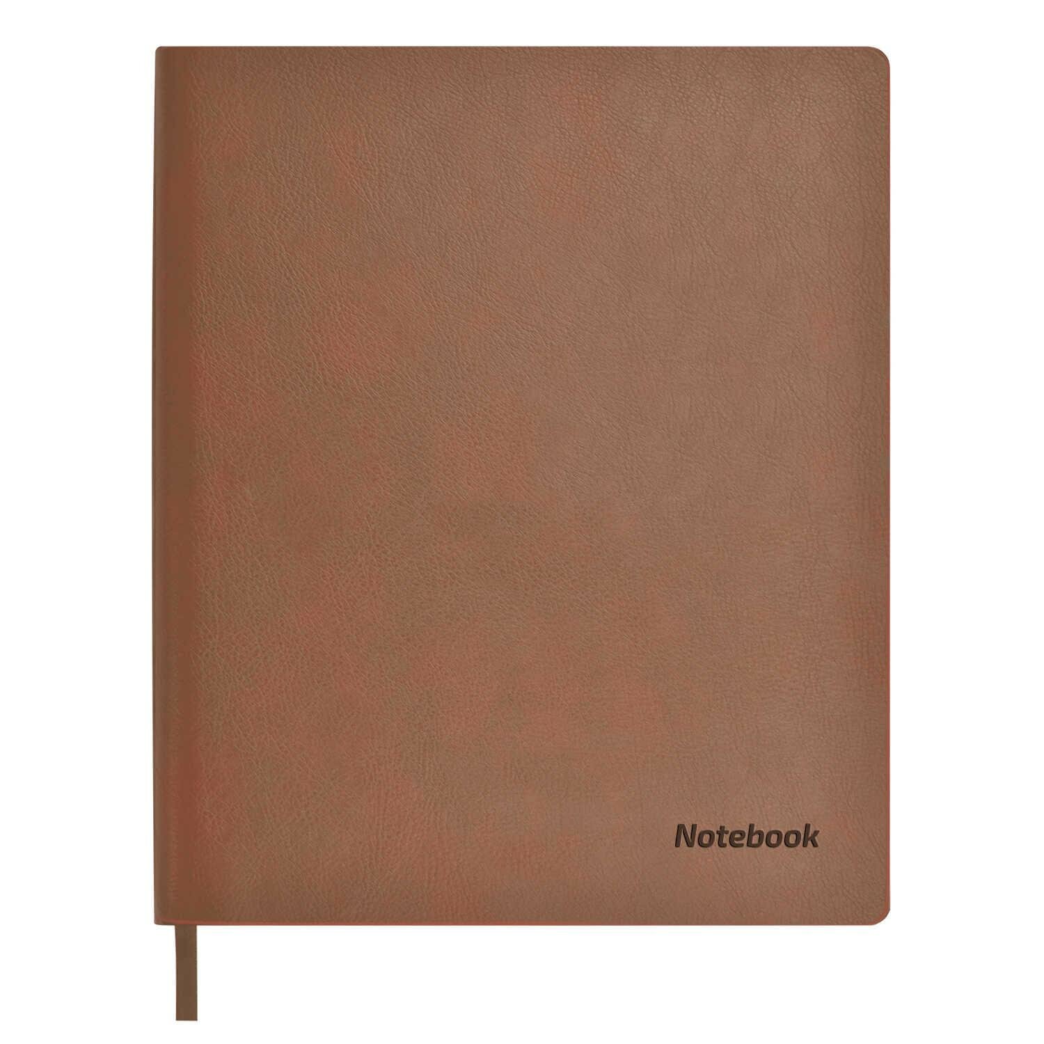 Записная книжка "Шеврет делавэ", А4+, 80 листов, цвет: коричневый