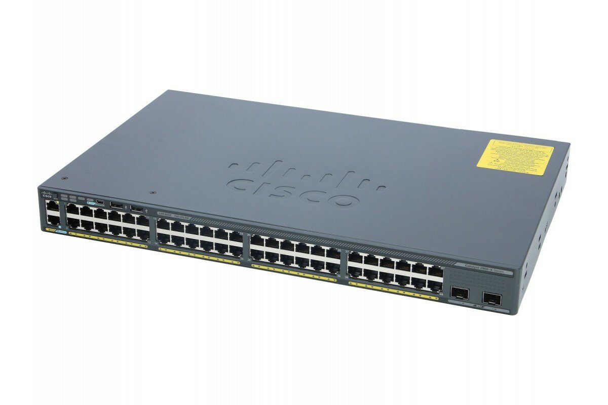 Коммутатор CISCO WS-C2960X-48TS-L 48х10/100/1000 Мбит/с 4хSFP
