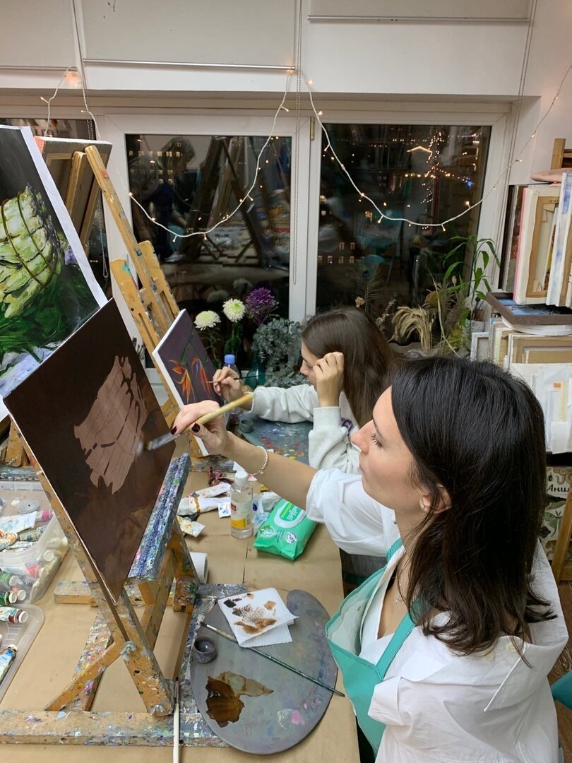 Подарочный сертификат «Три пробных занятия курсов по живописи» (2 часа, 1 человек в составе группы)