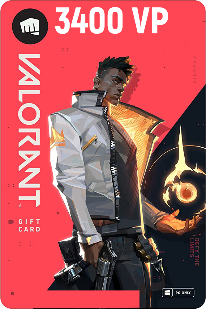 Valorant ключ пополнения 3400 VP (Турция)