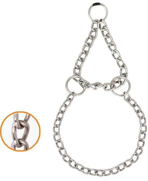 Triol Ошейник-цепь (удавка) однорядный, для животных, сталь, 0,2*35 см