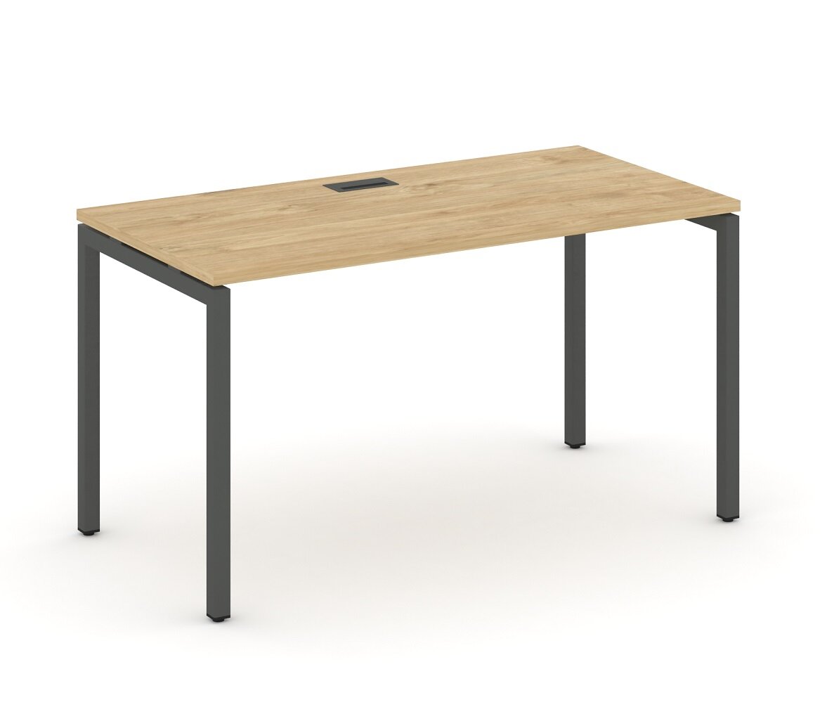 Стол письменный П-образный м/к (сечение 40х40) Style Project Riva SN-4P. SP-025 Тиквуд Светлый/Антрацит мет. 1780*800*750