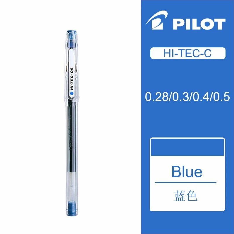 10 шт, японская ручка PILOT hi-tec-c с игольной трубкой, нейтральная ручка для подписи BLLH-20C5, 0,3 мм