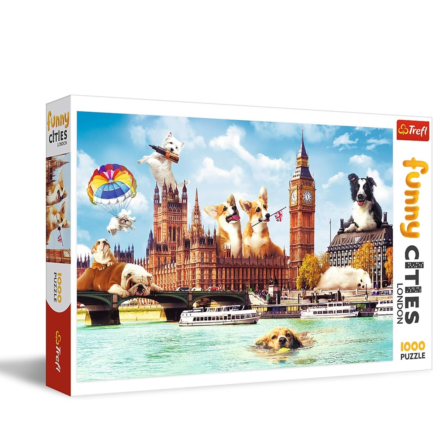 Trefl Пазл Собаки в Лондоне 1000 элементов 10596 с 12 лет