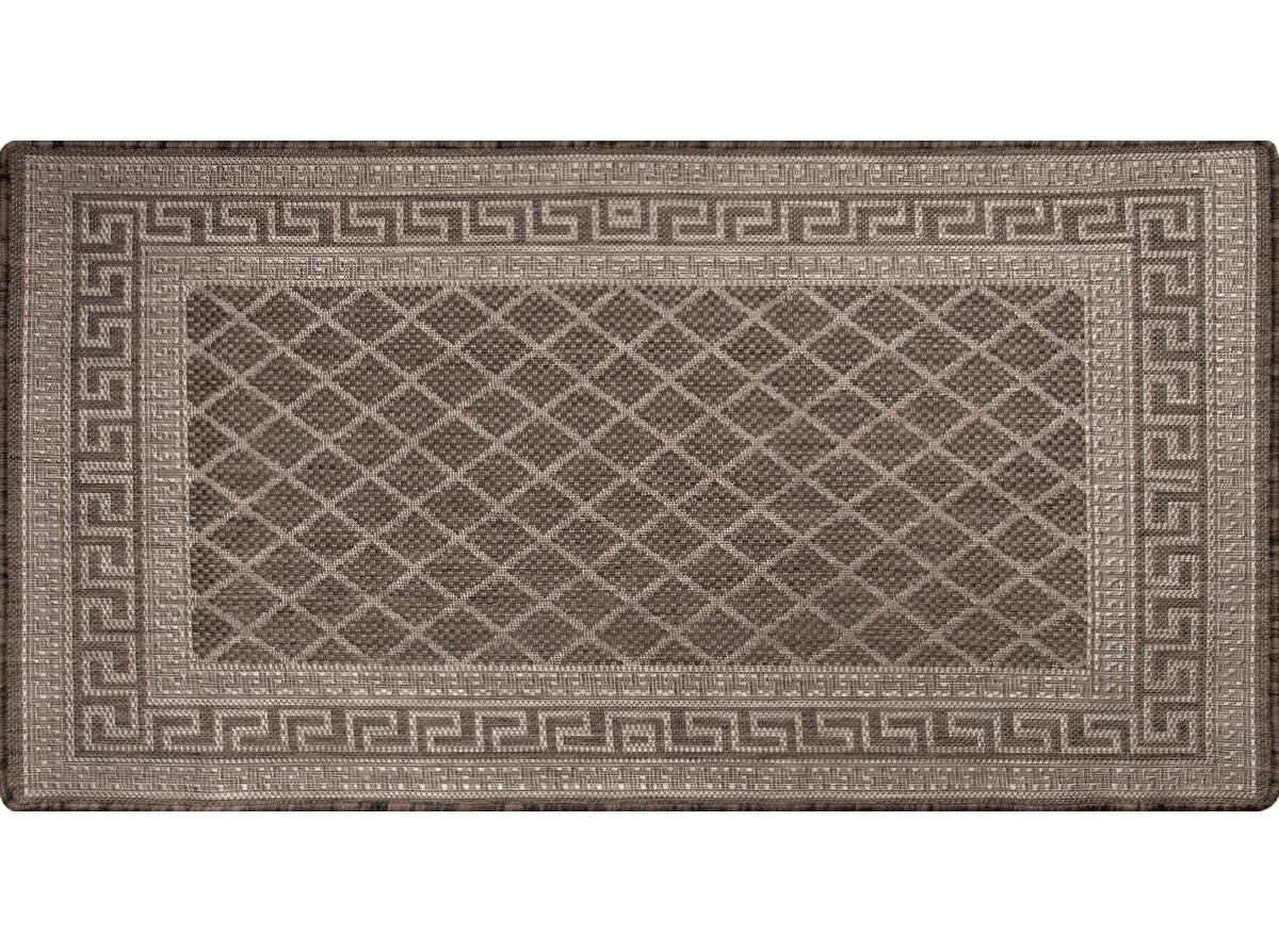 Коврик придверный жаккардовый двухполотный с плоским ворсом 1.5x0.8
