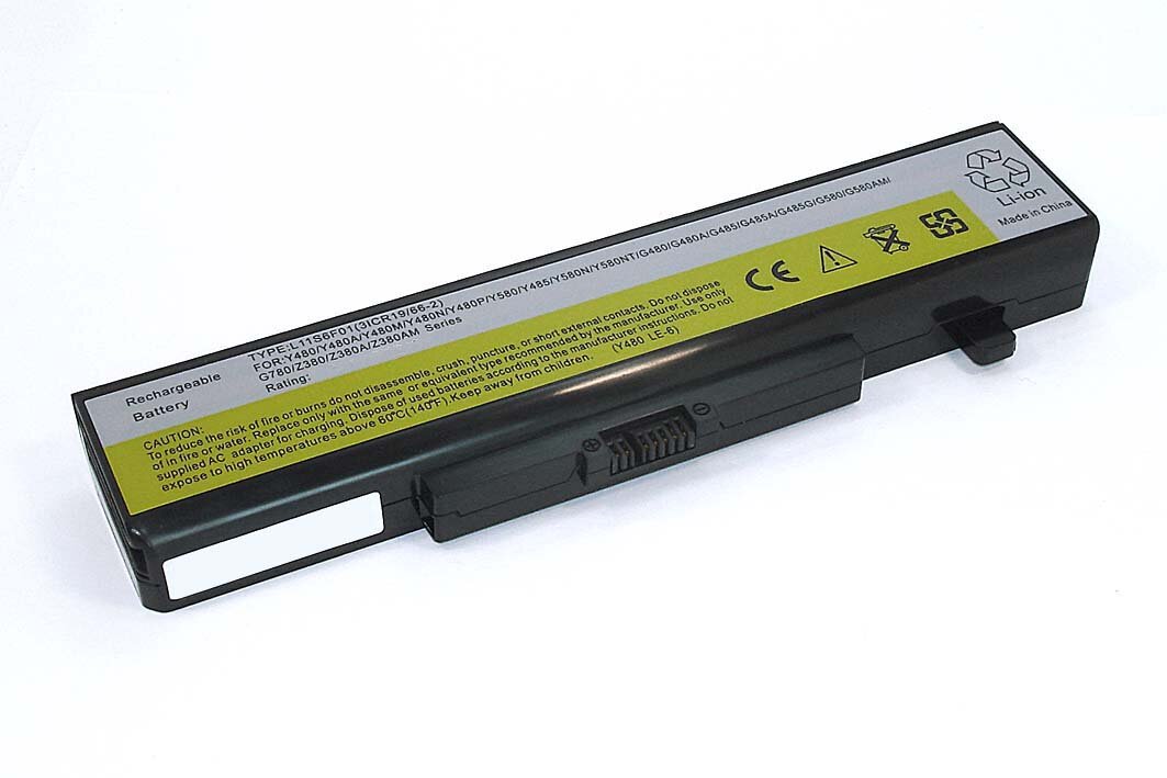 Аккумулятор OEM (совместимый с L11L6Y01, L11L6F01) для ноутбука Lenovo IdeaPad B480 10.8V 5200mAh черный