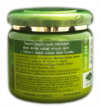 Маска Lolane Natura "Эффект шёлка" с маслом оливы и жожоба для восстановления волос 250 мл.