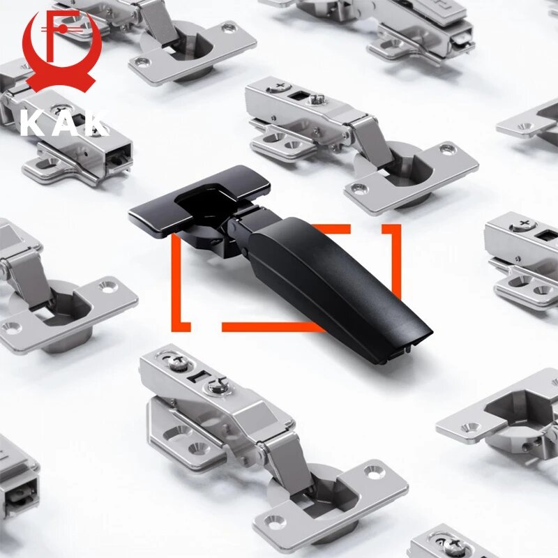 2 шт. Скрытая гидравлическая кухонная петли черная мягкая закрытие шкафа дверной шпиль, кухонный шарнир шарнир, мебель