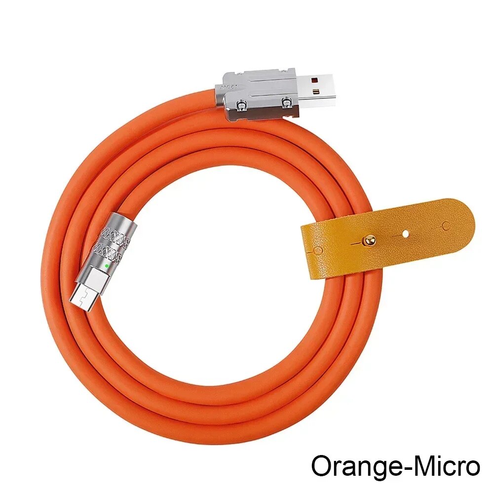 Оранжевый Micro USB кабель