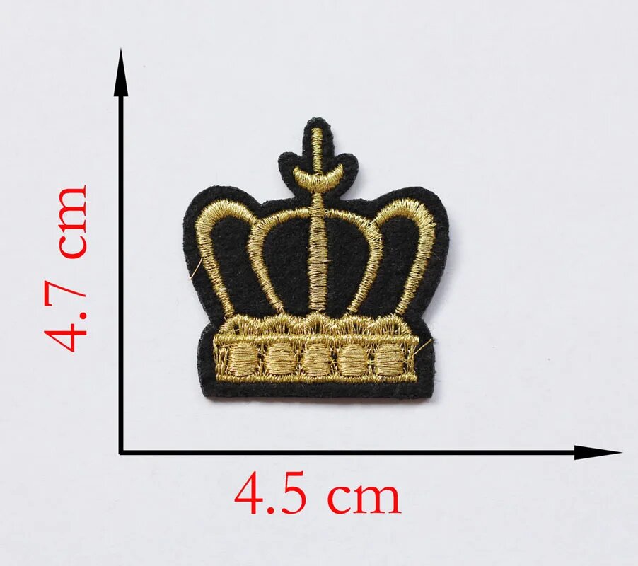 Нашивка с вышивкой Якорь Корона 5
