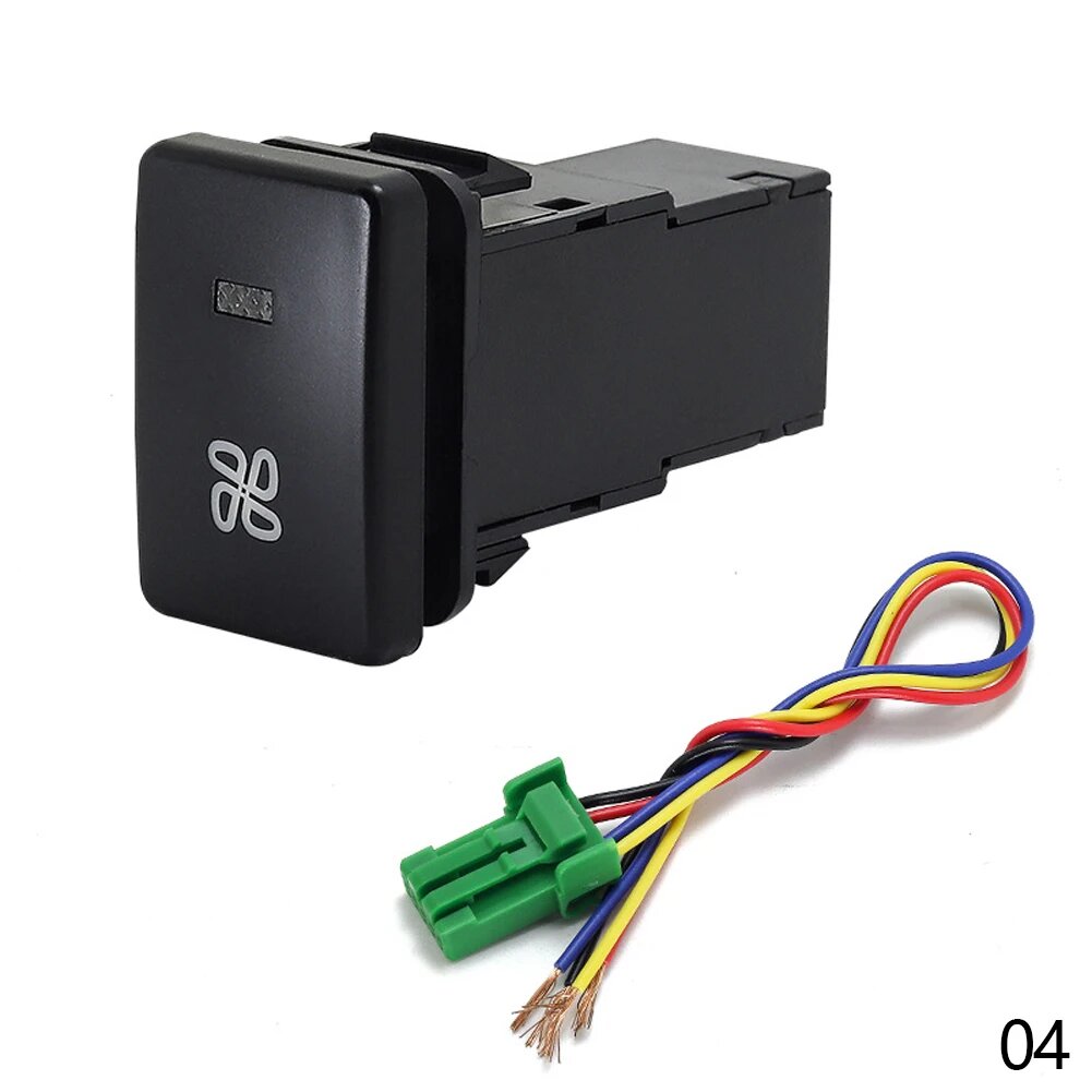 Автомобильный светодиодный DRL, складная кнопка зеркала заднего вида, передний и задний переключатель блокировки дифференциала для Toyota Camry Prius Corolla PRADO Fan