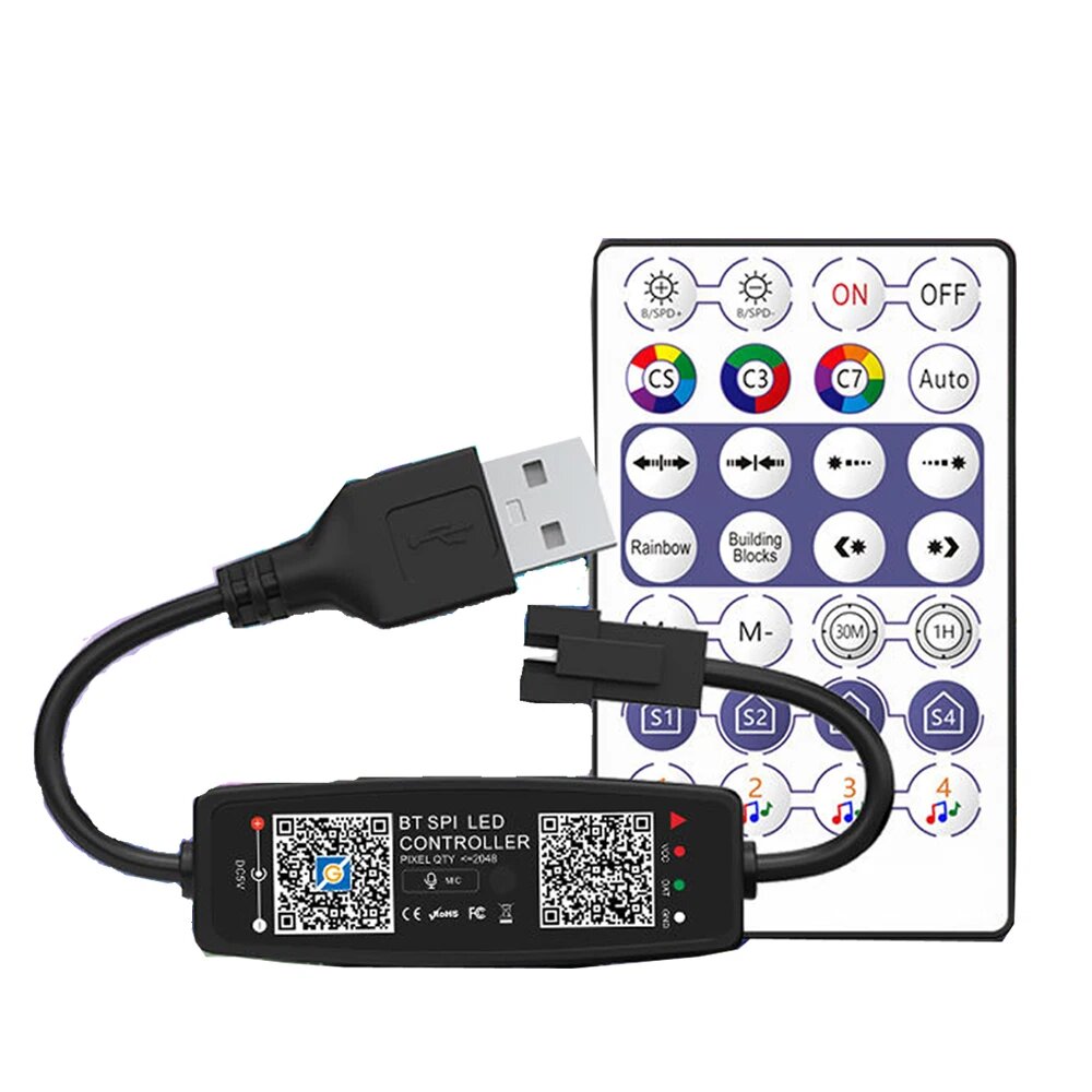 RGB контроллер для светодиодной ленты Viktorovna Bluetooth USB control remote