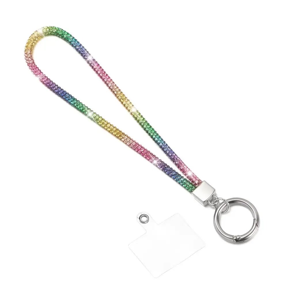 Блестящий ремешок на запястье с кристаллами rainbow