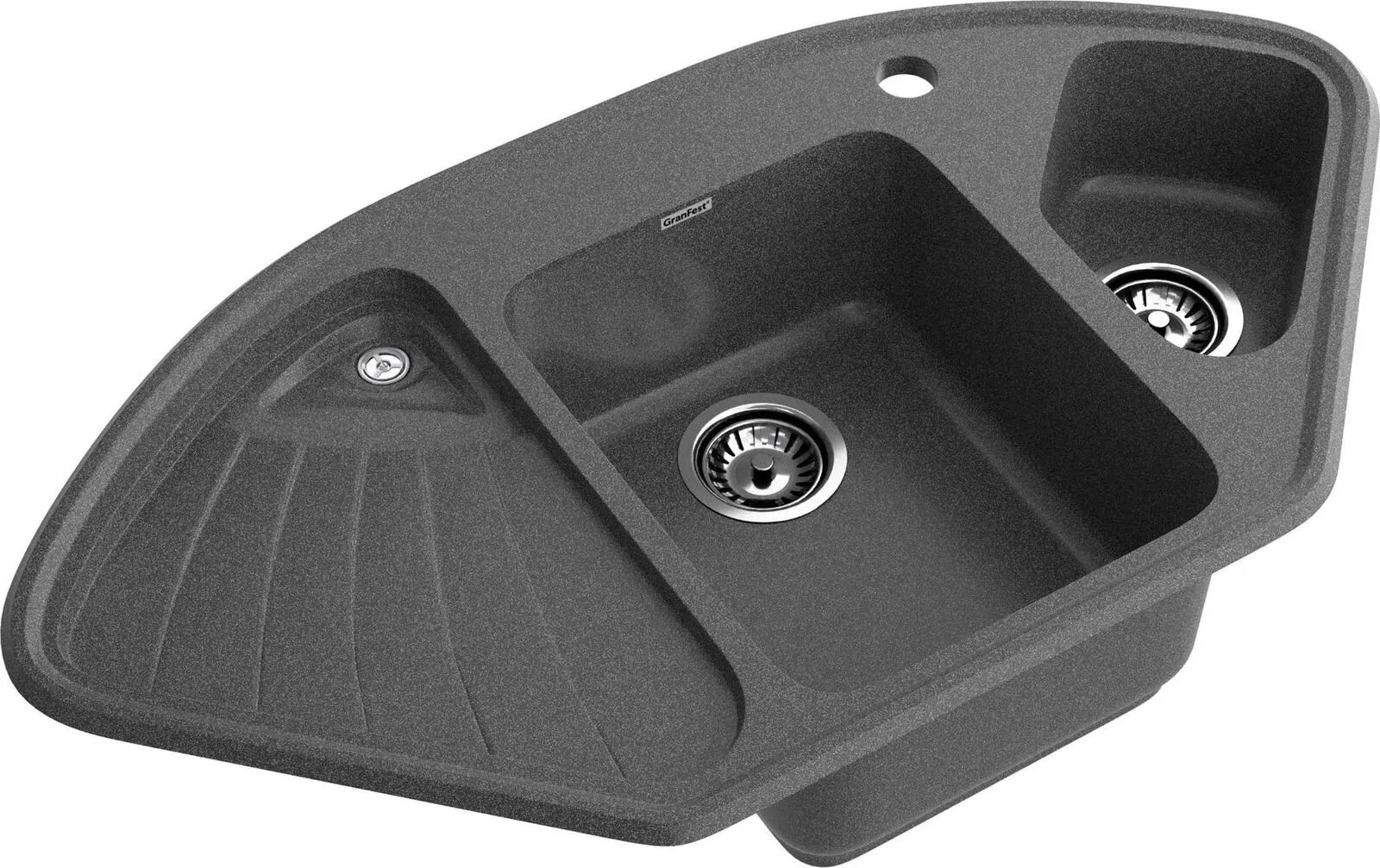 Мойка для кухни GranFest Corner 90 см C-1040E графит