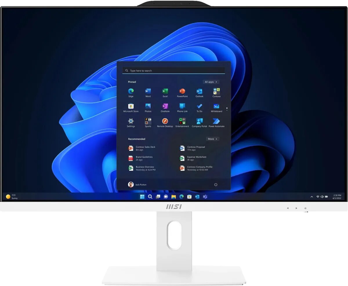 Моноблок MSI Pro AP272P 14M-612RU white 27,0" (Full HD/i7 14700/16Gb/1TbSSD/W11Pro) (9s6-af8322-612)