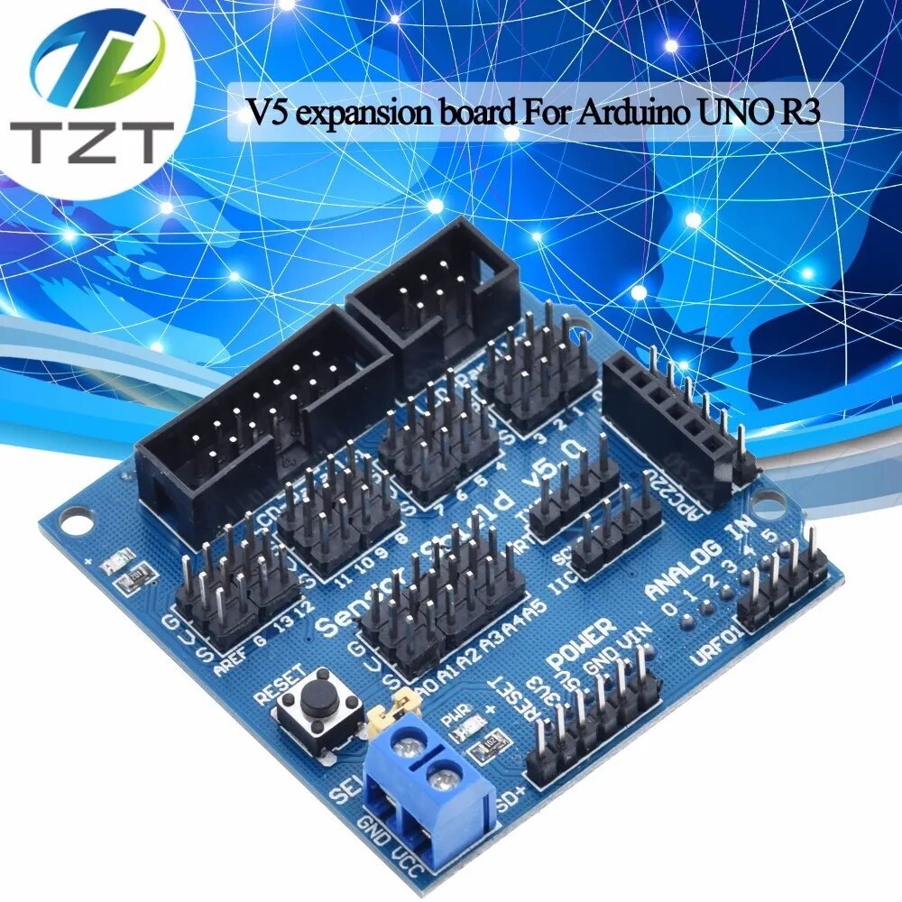 TZT Sensor Shield V5.0 плата расширения для Arduino