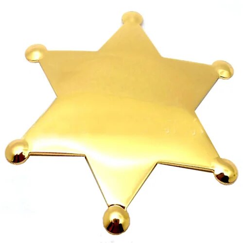 Металлические значки шерифа Ruphi 1 Gold