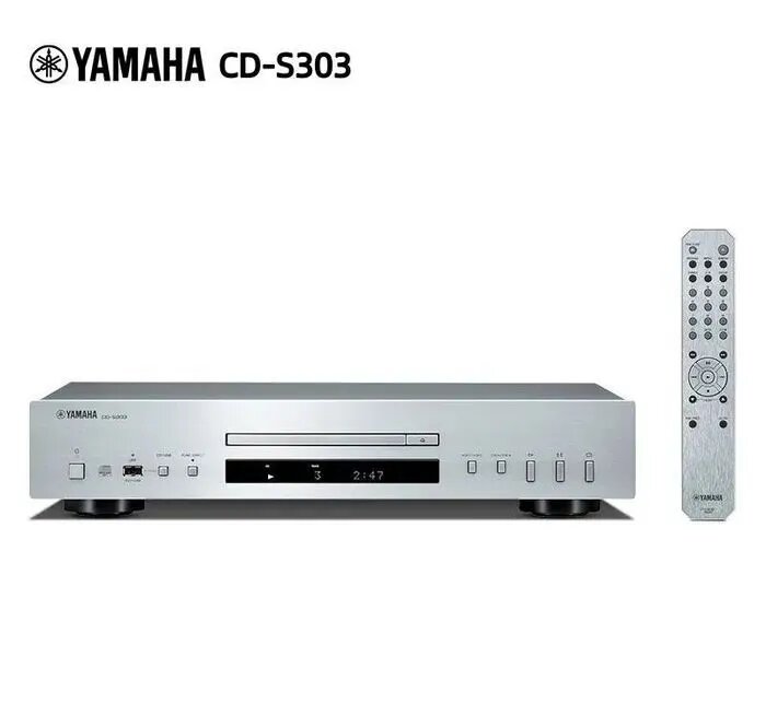 Проигрыватель компакт-дисков Yamaha CD-S303, HiFi качество звука, USB воспроизведение