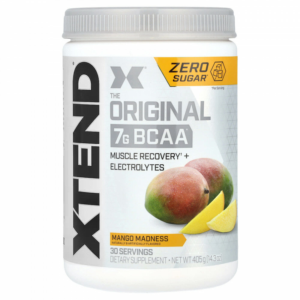 XTEND, добавка с 7 г BCAA, со вкусом манго, 405 г (14,3 унции)
