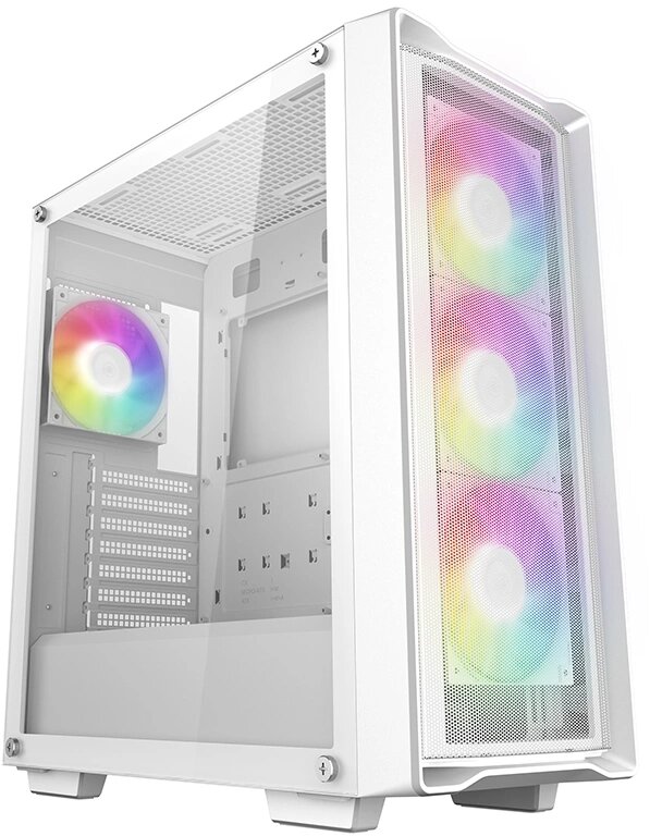 Корпус Deepcool CC560 Mesh V2 белый без БП ATX 4x120mm 5x14