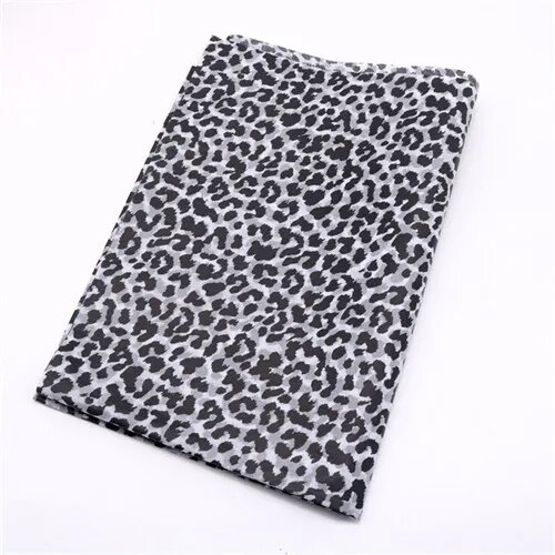 Папиросная бумага для рукоделия 10 листов Черный, Leopard-Black
