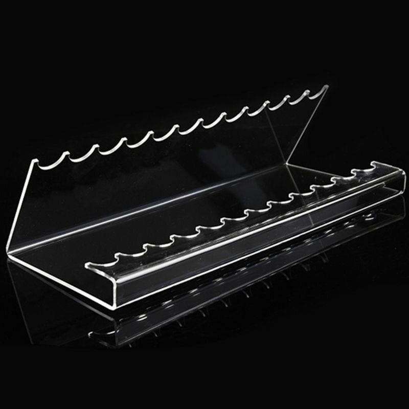 Прозрачный акриловый держатель для ручек, 12-слотовый стенд, подставка ногтей/макияжа/художественных кистей, органайзер офисных художественных студий