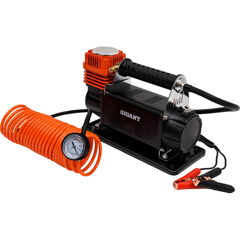 Автомобильный металлический компрессор Gigant 12V, 165 л/мин GCA-165, полиуретана, Долговечный