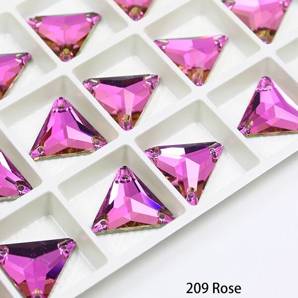 Кристаллы Rose 209, 22 мм, фиолетовые, 8 шт