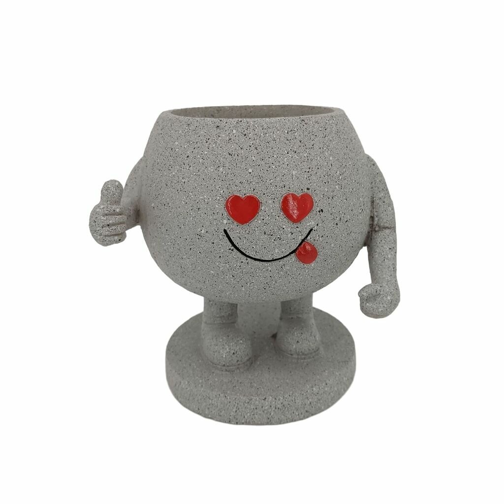 Горшки для растений с лицами