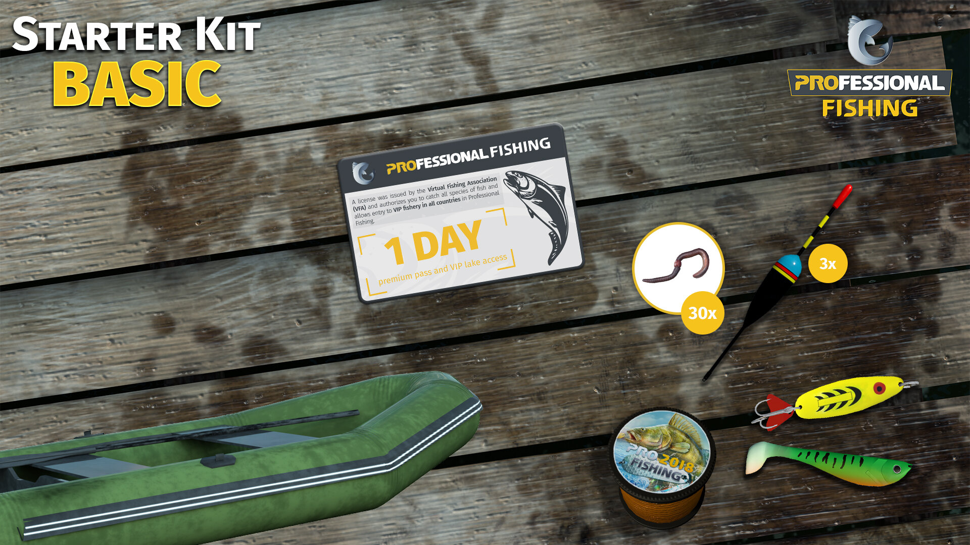 Professional Fishing: Starter Kit Basic, Ultimate Games, цифровая версия, Steam (Для платформы PC) — фото 1