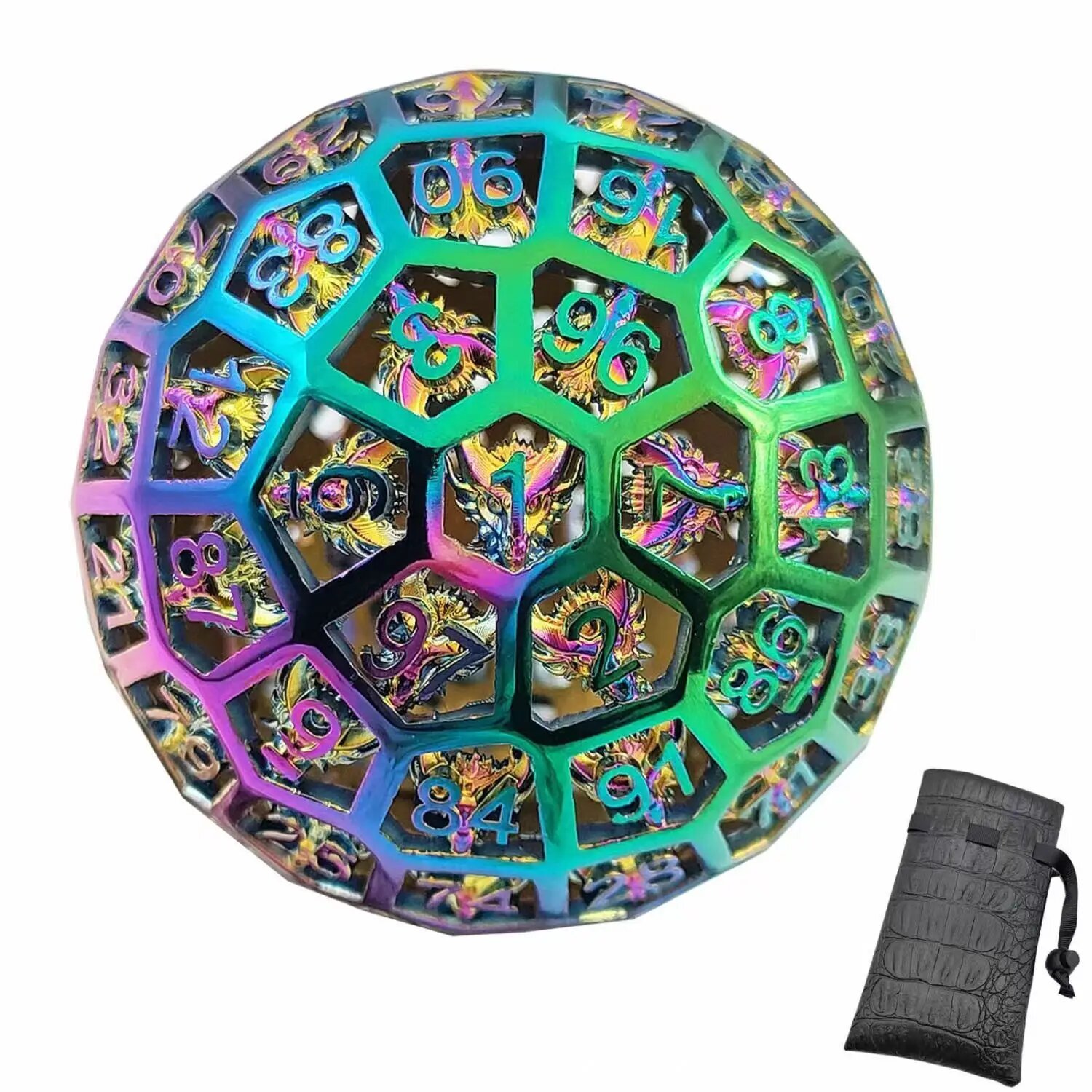 Металлические кости D100 для ролевых игр Colorful D100