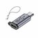 Адаптер Type C на Micro USB, серый