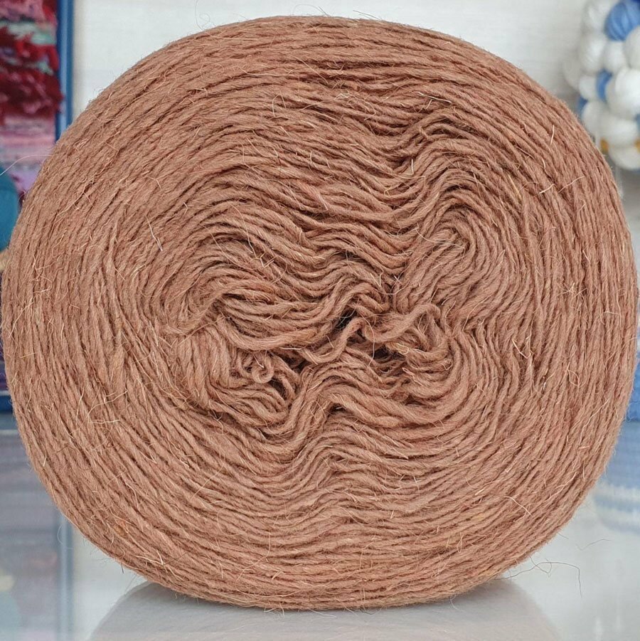 Пряжа Рассказовская ангорка 15-2 св. коричневый (2 мотка)