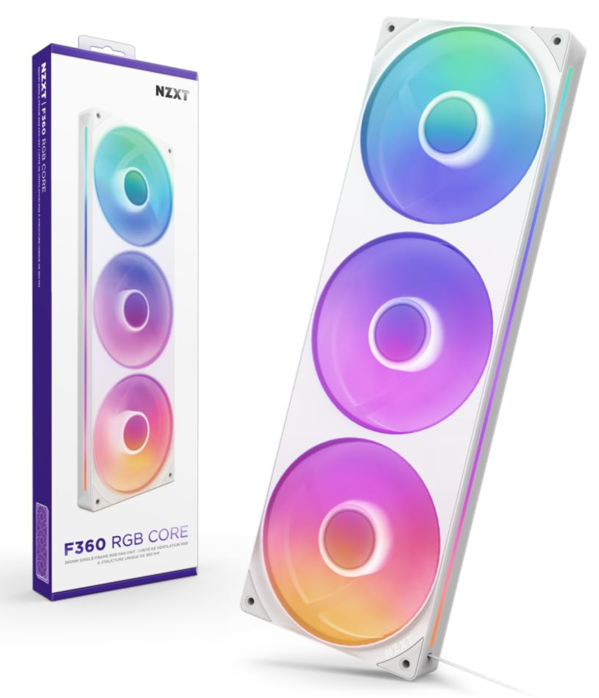 Вентиляторы NZXT F360 RGB Core White