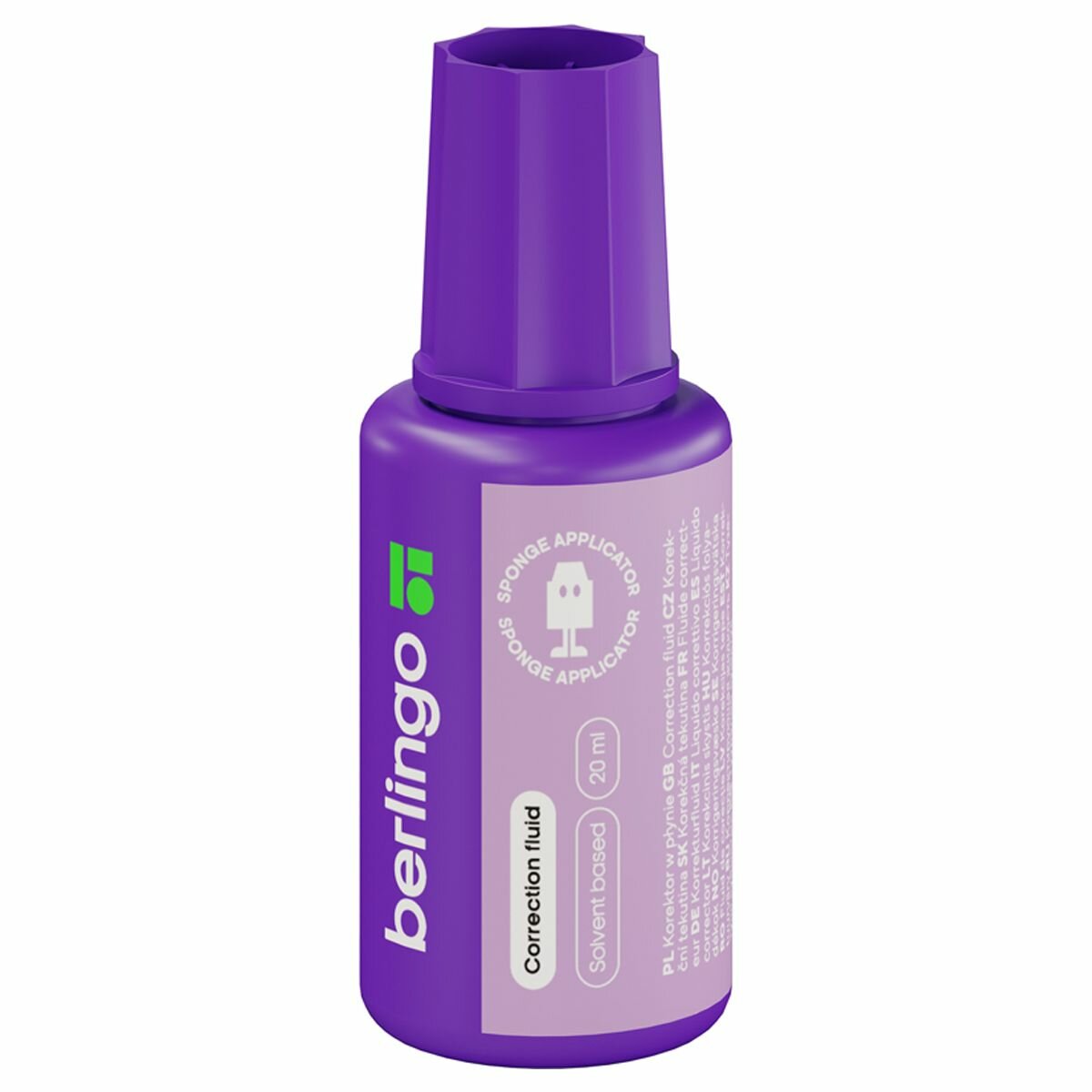 10 шт. корректирующая жидкость BERLINGO на химической основе, с губчатым аппликатором KR 550