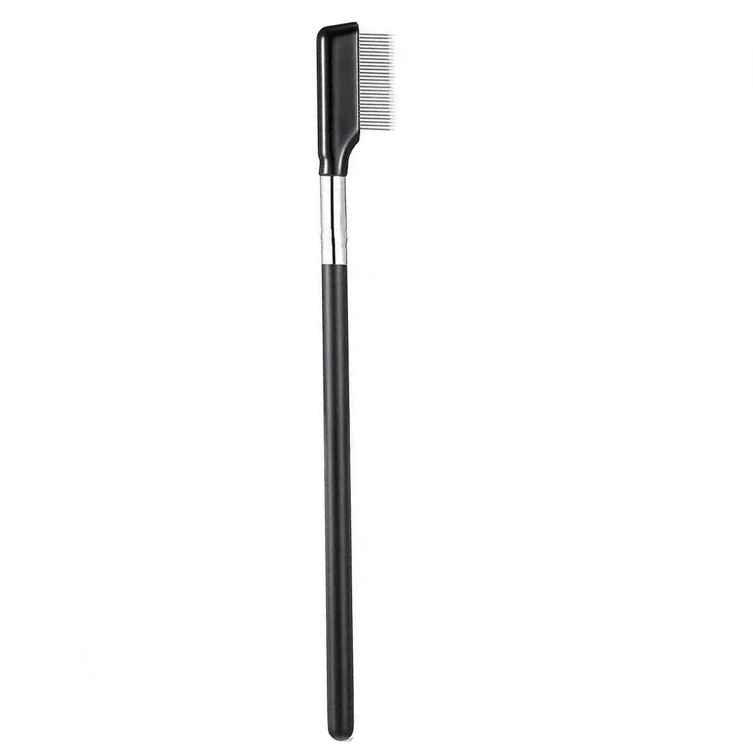 Кисть для бровей и ресниц с черной ручкой, 1pc one side