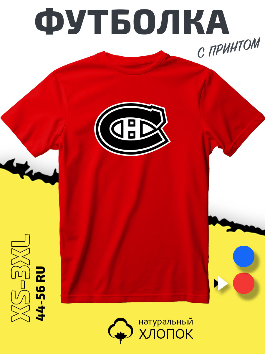 Футболка с принтом эмблемой Монреаль