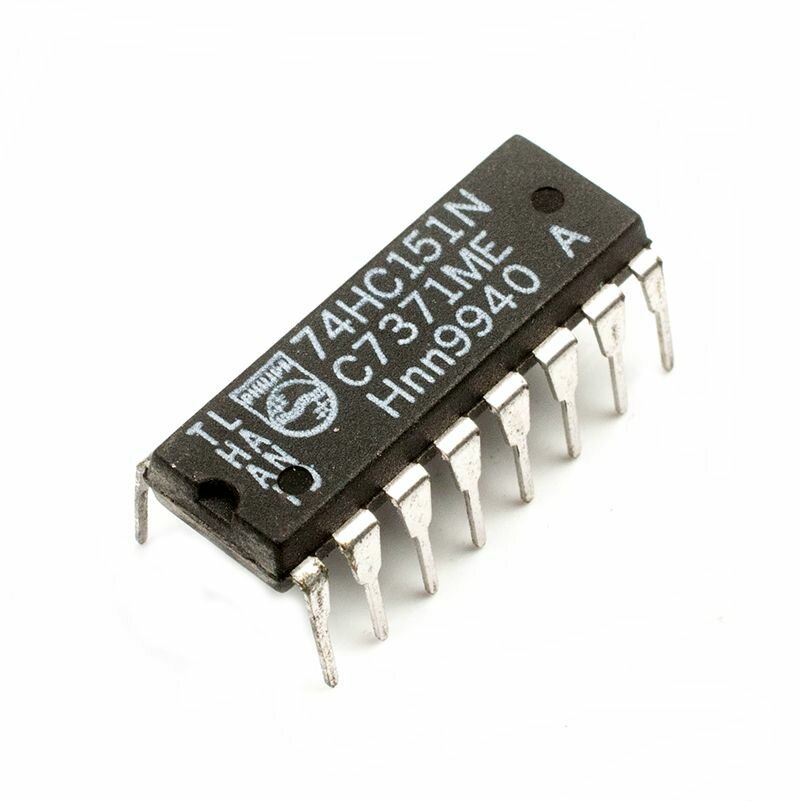 Микросхема 74HC151N DIP16, 8-input multiplexer 1шт