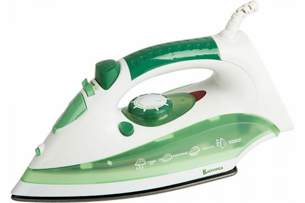 Утюг для одежды У2-2000 белый с зеленым