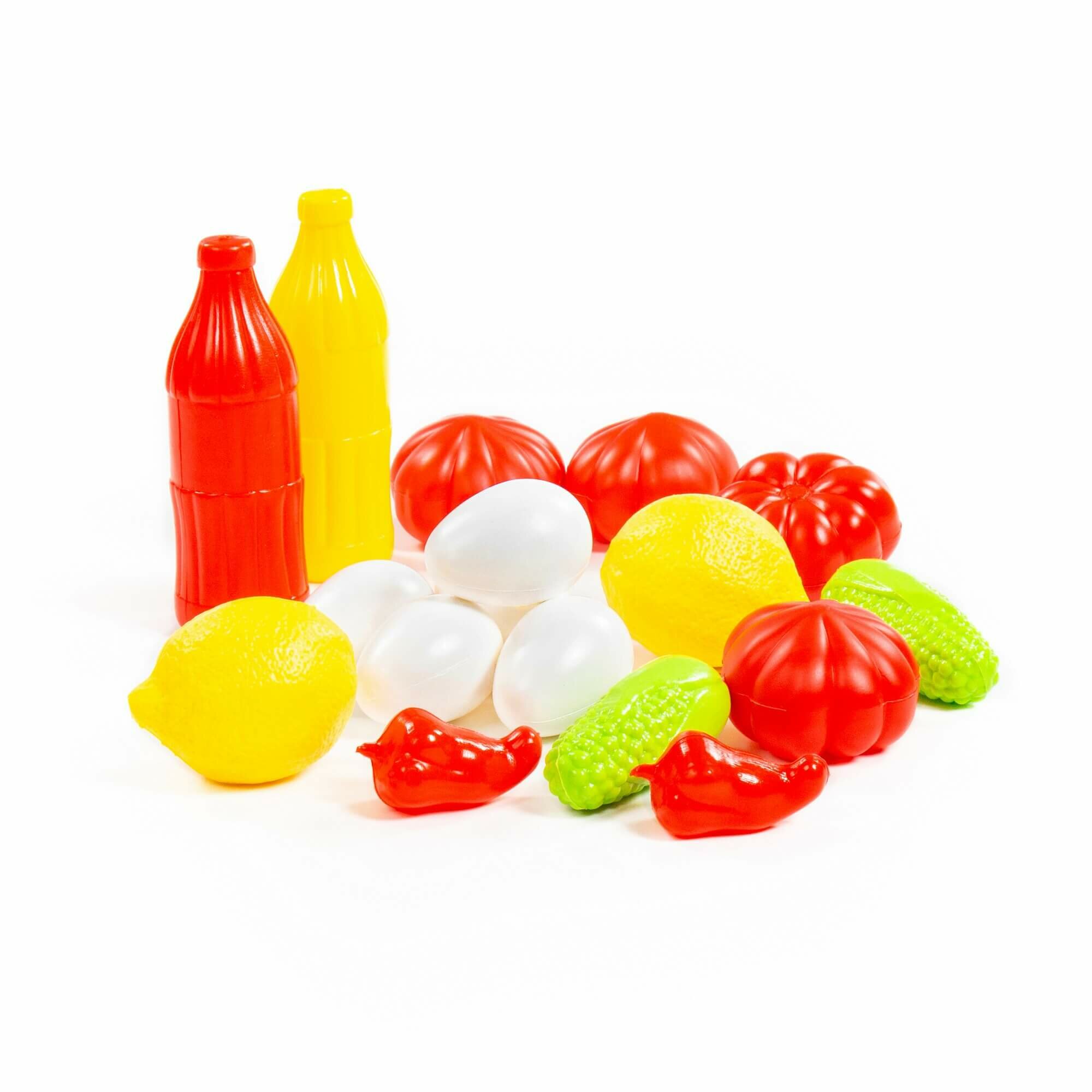 Набор продуктов Полесье №5 пластик (17 элементов) (в сеточке)