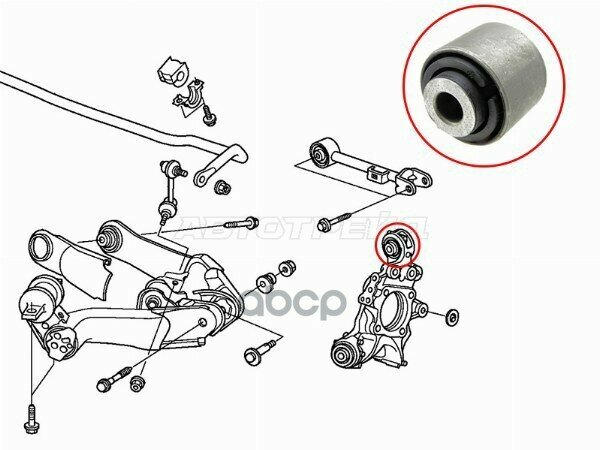 Сайлентблок Haval F7 18-22 / Honda Accord 02-08 Sat арт. ST-52395-SWA-A01