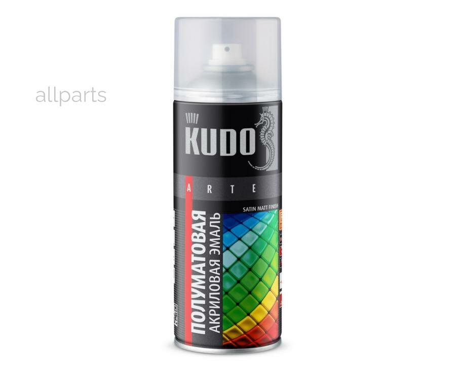 KUDO KU-0A9003 Эмаль акриловая satin RAL9003 белая 520 мл KUDO KU-0A9003