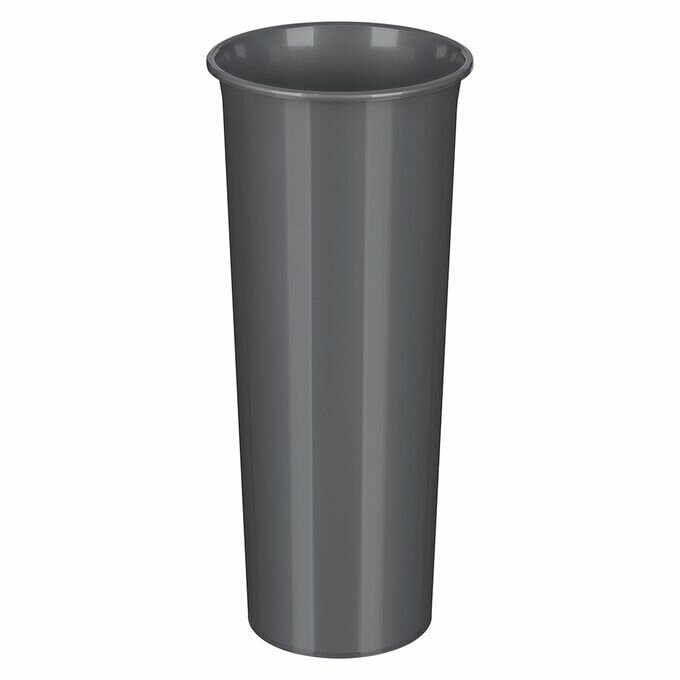 Ваза для цветов Plast team Пластмассовая, диаметр 11 см, высота 26 см, цвет Серый перламутр