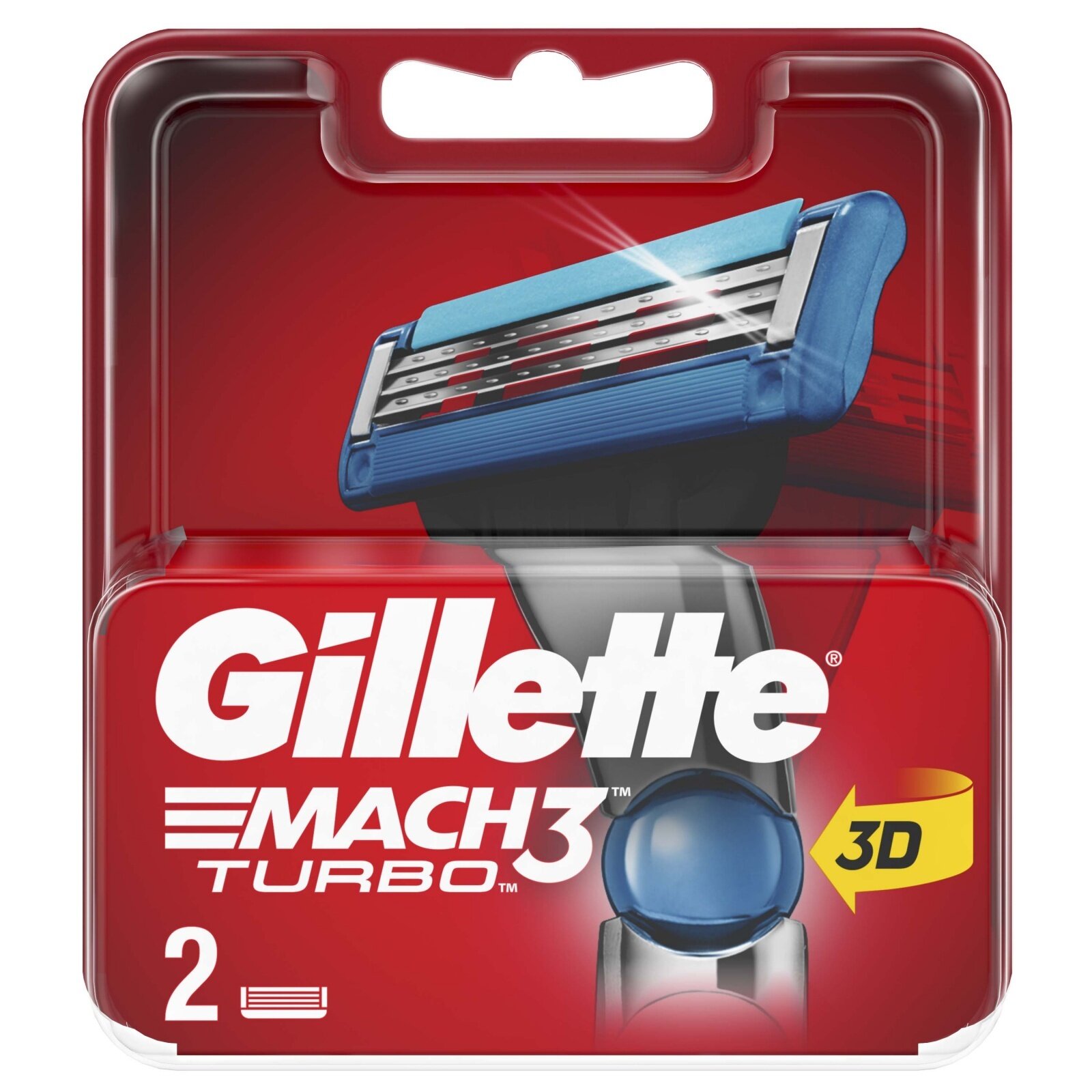 Сменные кассеты для бритья Gillette Mach3 Turbo, 2 шт