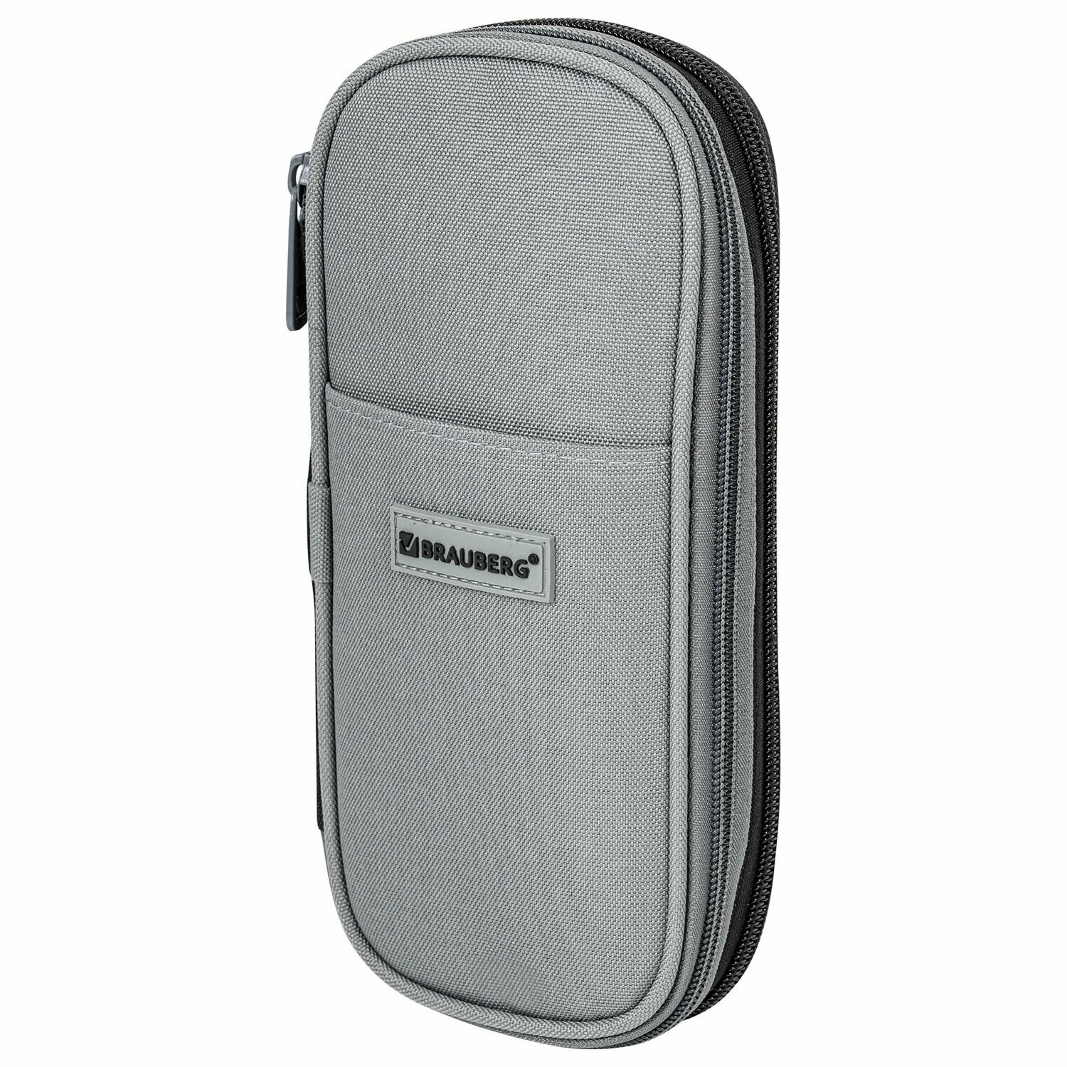 Пенал-трансформер Brauberg полиэстер, 22х10х3 см, "Charcoal gray"