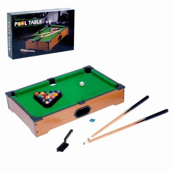 Настольный бильярд КНР "Американка", 44,5х25,5 см в коробке