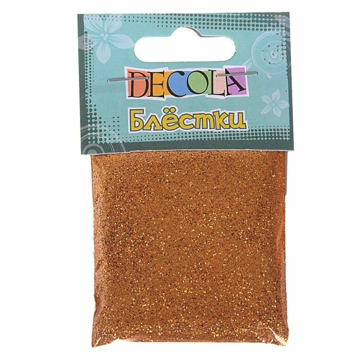 Декоративные блестки Невская палитра 0,3 мм, 20 г, старое золото