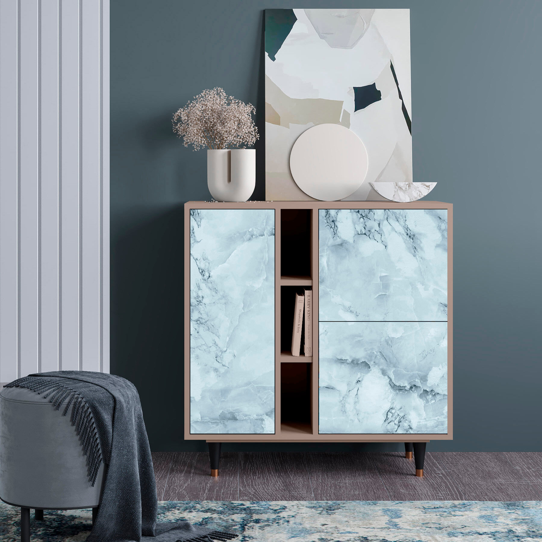 Комод - STORYZ - BS5 Glacial Colour, Размер - 94 x 96 x 41 см, Цвет корпуса - , Бежевый